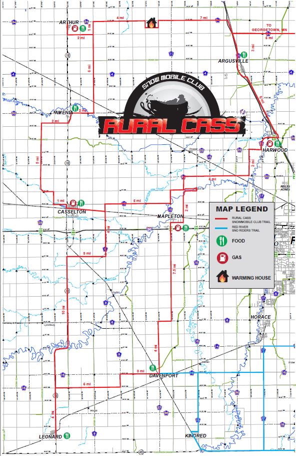 Trail Map | On the trails with Rural Cass Snowmobile Club